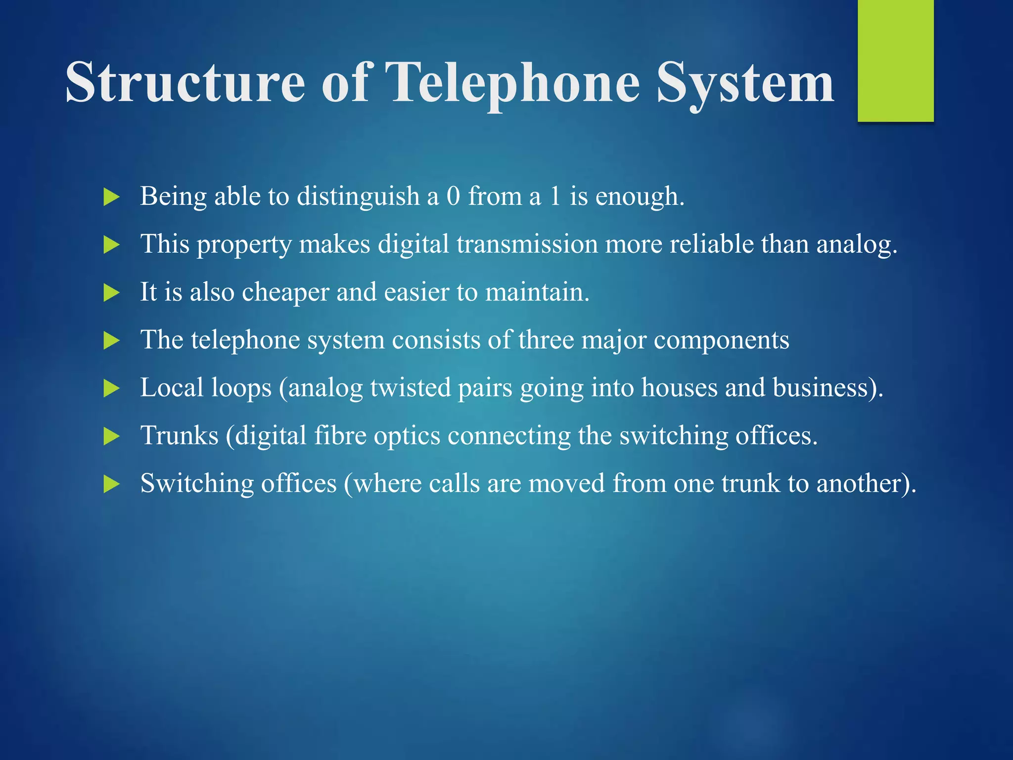 Structure of Telephone System.pptx