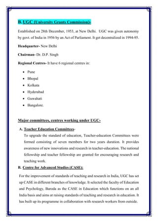 Structure of Teacher Education System in India by Garima Tandon | PDF