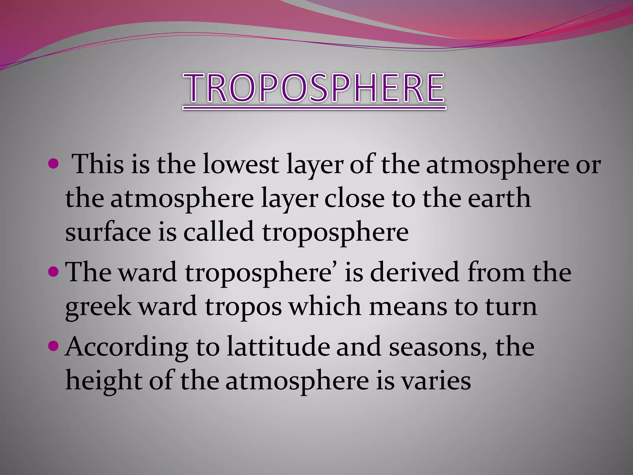 Structure of the atmosphere | PPTX