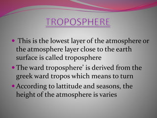 Structure of the atmosphere | PPTX
