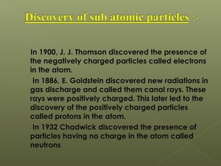 Structure of the atom By Abhinav Anand | PPT