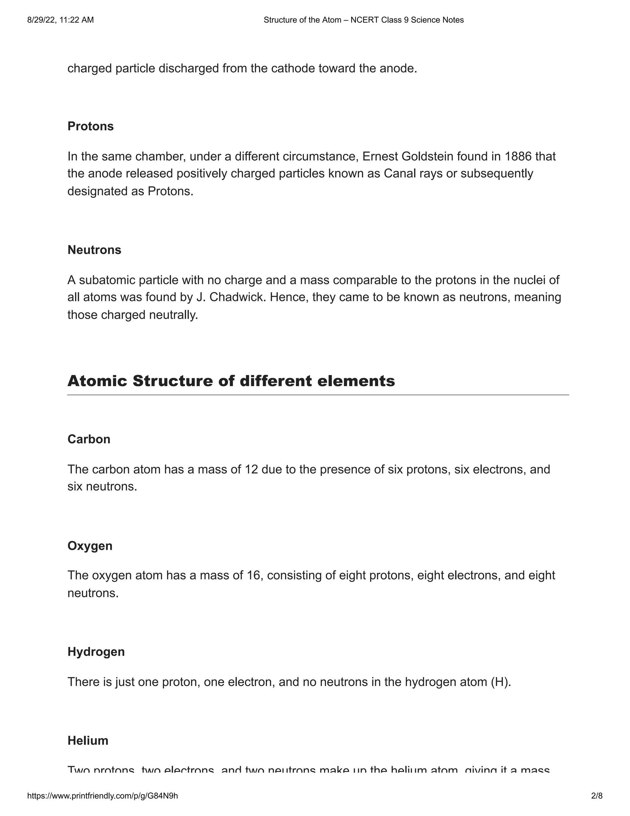 Structure of the Atom – NCERT Class 9 Science Notes.pdf