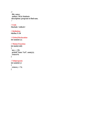 Structure of the C Program.docx