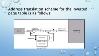 Structure of the page table | PPTX