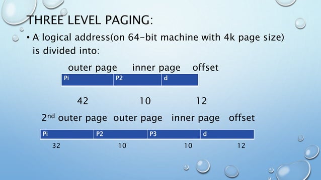 Structure of the page table | PPTX | Databases | Computer Software and ...
