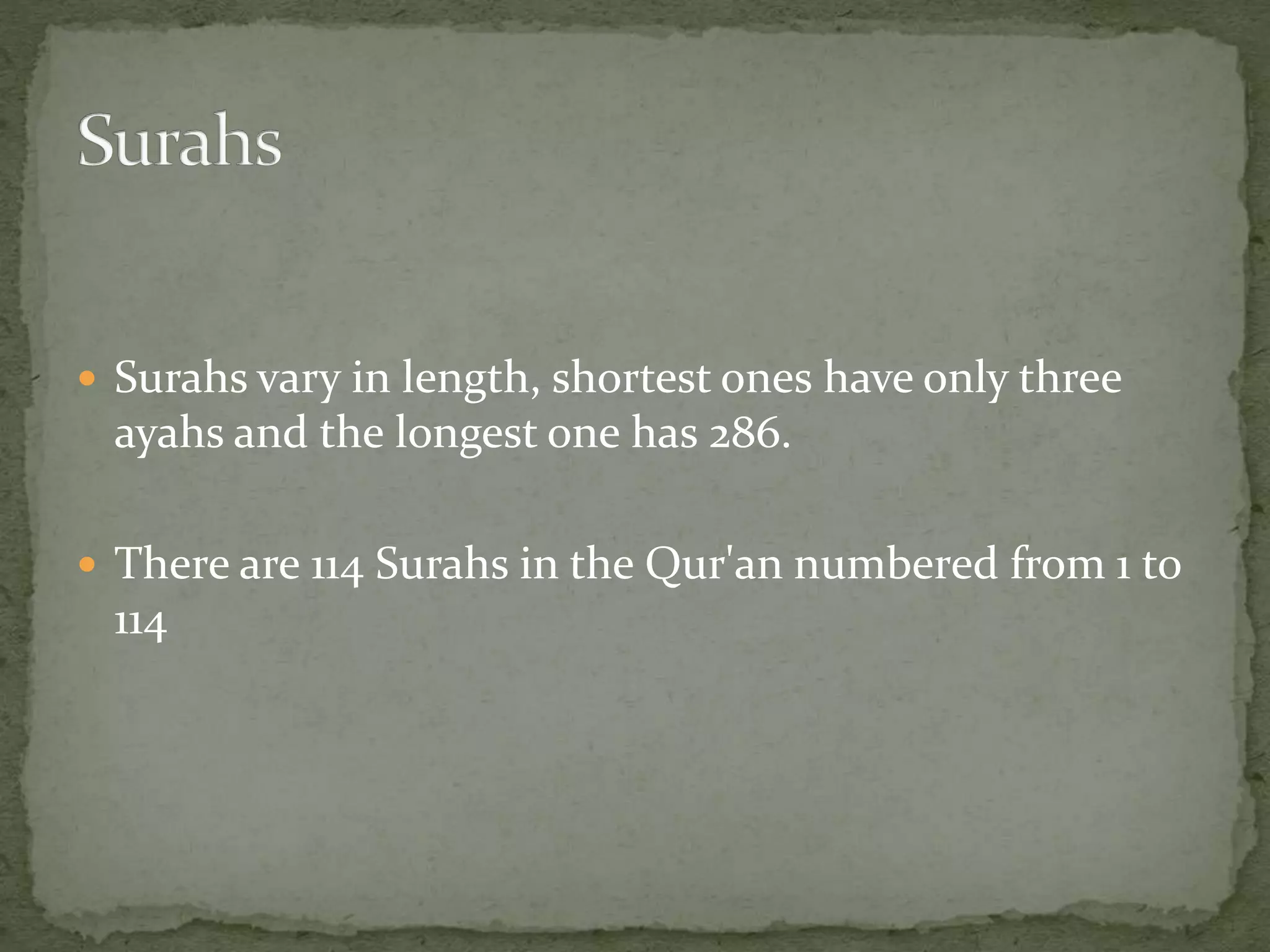 Structure of the quran | PPTX