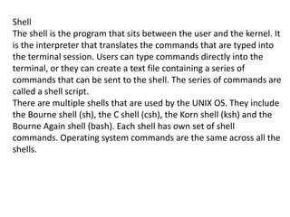 Structure of Unix Operating System.pptx | Operating Systems | Computer Software and Applications
