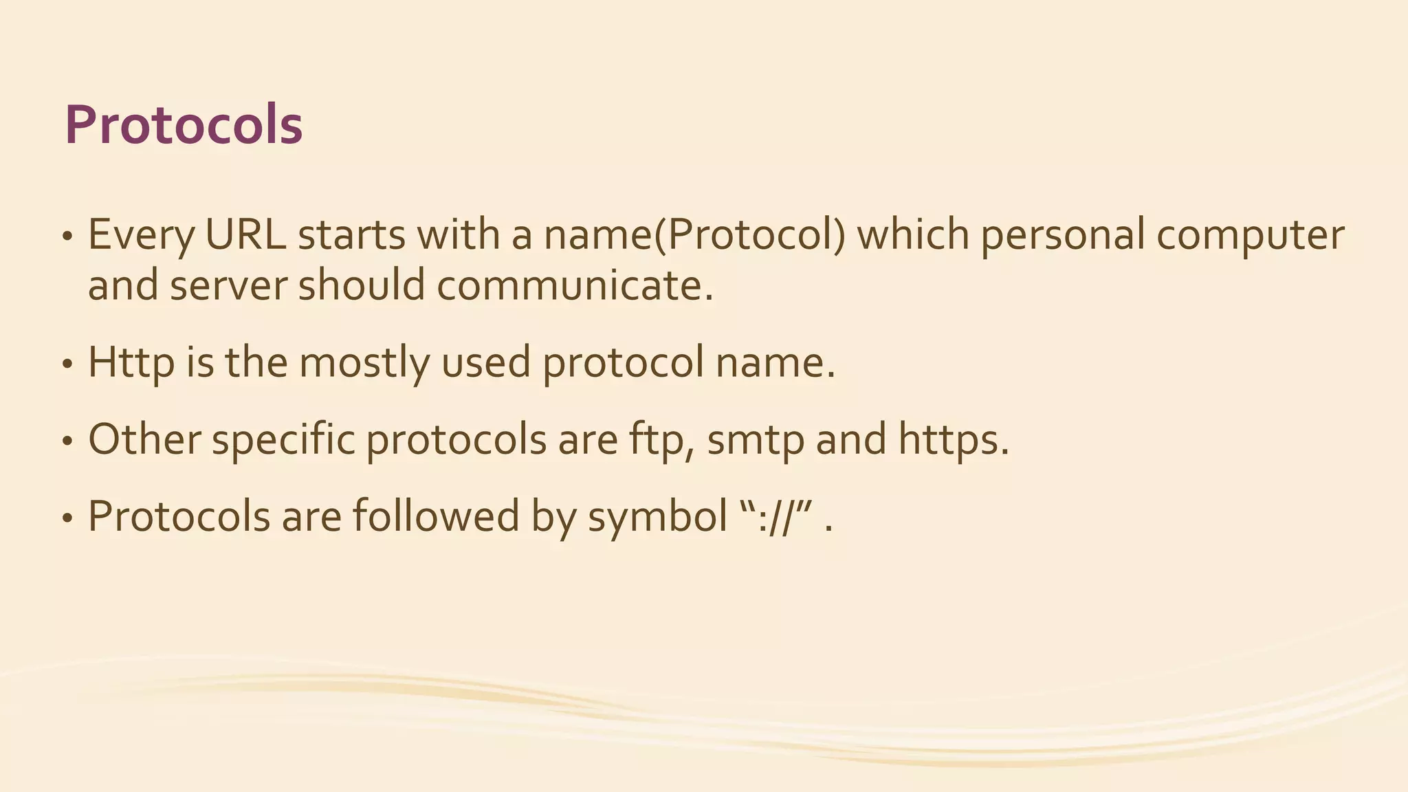 Structure of url, uniform resource locator | PPTX