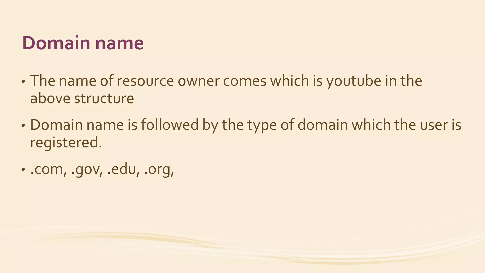 Structure of url, uniform resource locator | PPTX