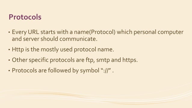 Structure of url, uniform resource locator | PPTX