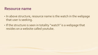 Structure of url, uniform resource locator | PPTX