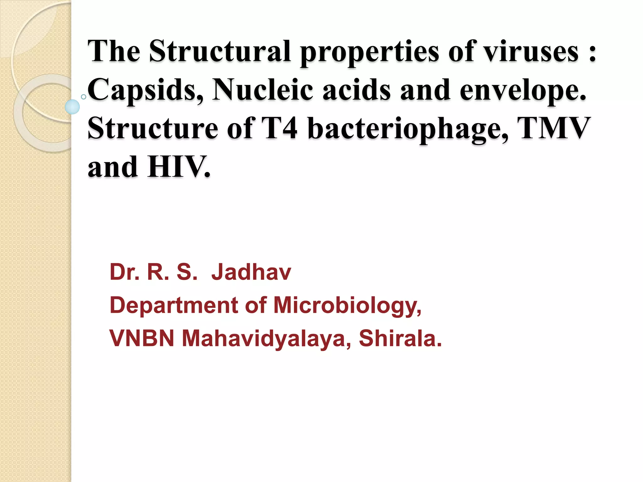 Structure of virus | PPTX