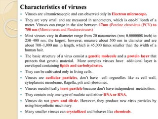 Structure of viruses | PPTX