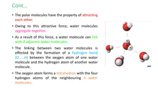 Structure of water | PPTX