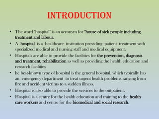 Structure organization and planning of hospital pharmacy | PPTX