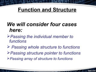 Structure in C | PPT | Programming Languages | Computing