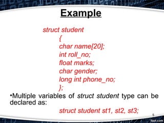 Structure in C | PPT