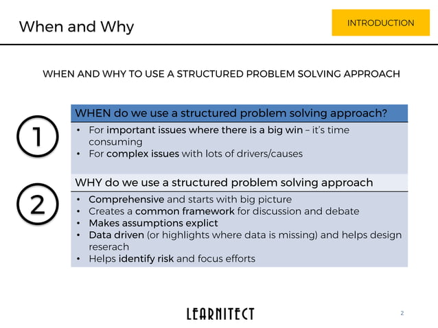 Structure problem solving | PDF | Business | Business and Finance