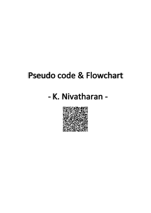 Flow Chart And Pseudo Code Pdf Technology And Computing