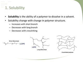 Structure property relationship in polymer | PPTX