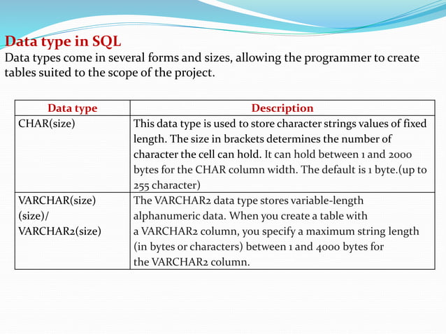 Structure Query Language Sql Pptx Databases Computer Software