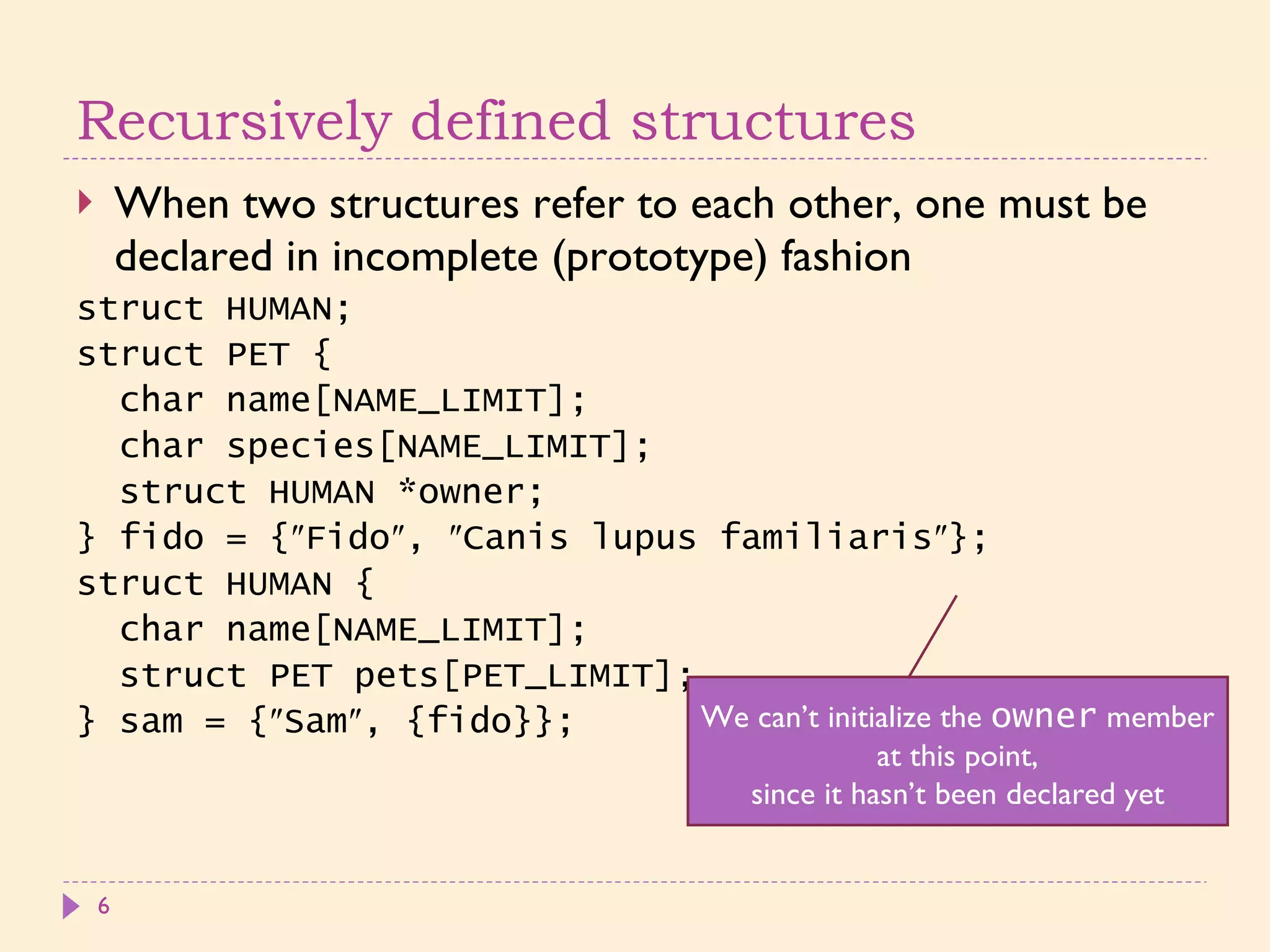 structures and unions in 'C' | PPT