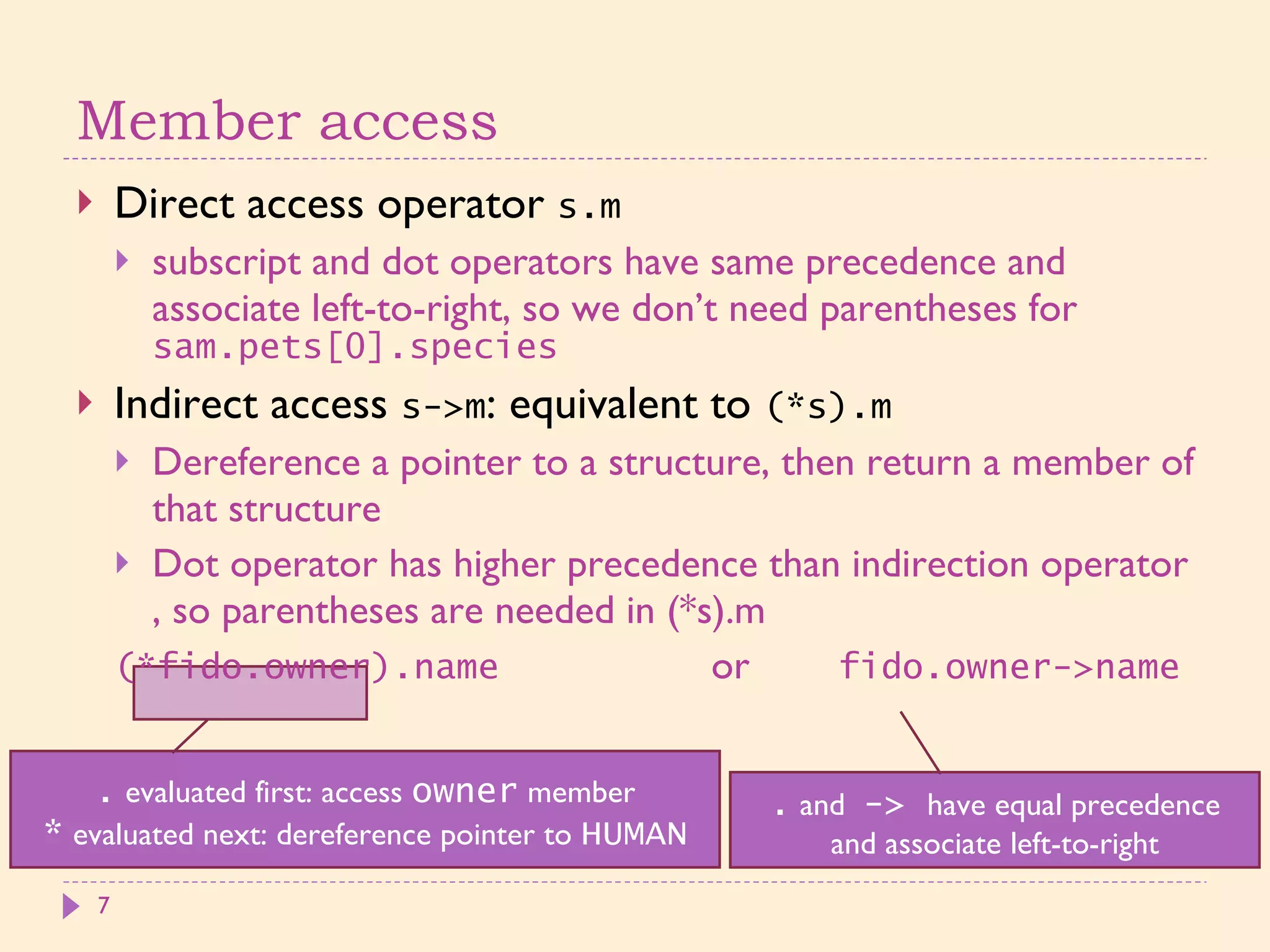 structures and unions in 'C' | PPT