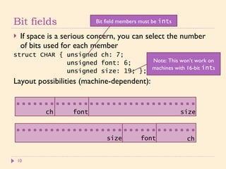 structures and unions in 'C' | PPT