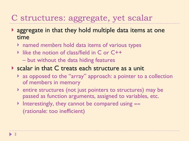 structures and unions in 'C' | PPT