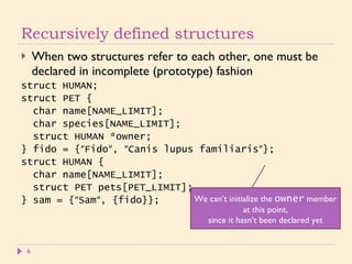 structures and unions in 'C' | PPT