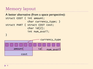 structures and unions in 'C' | PPT