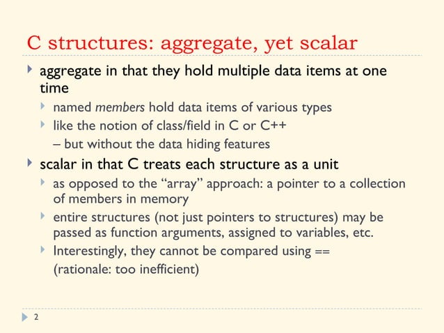 C Structures & Unions | PPT
