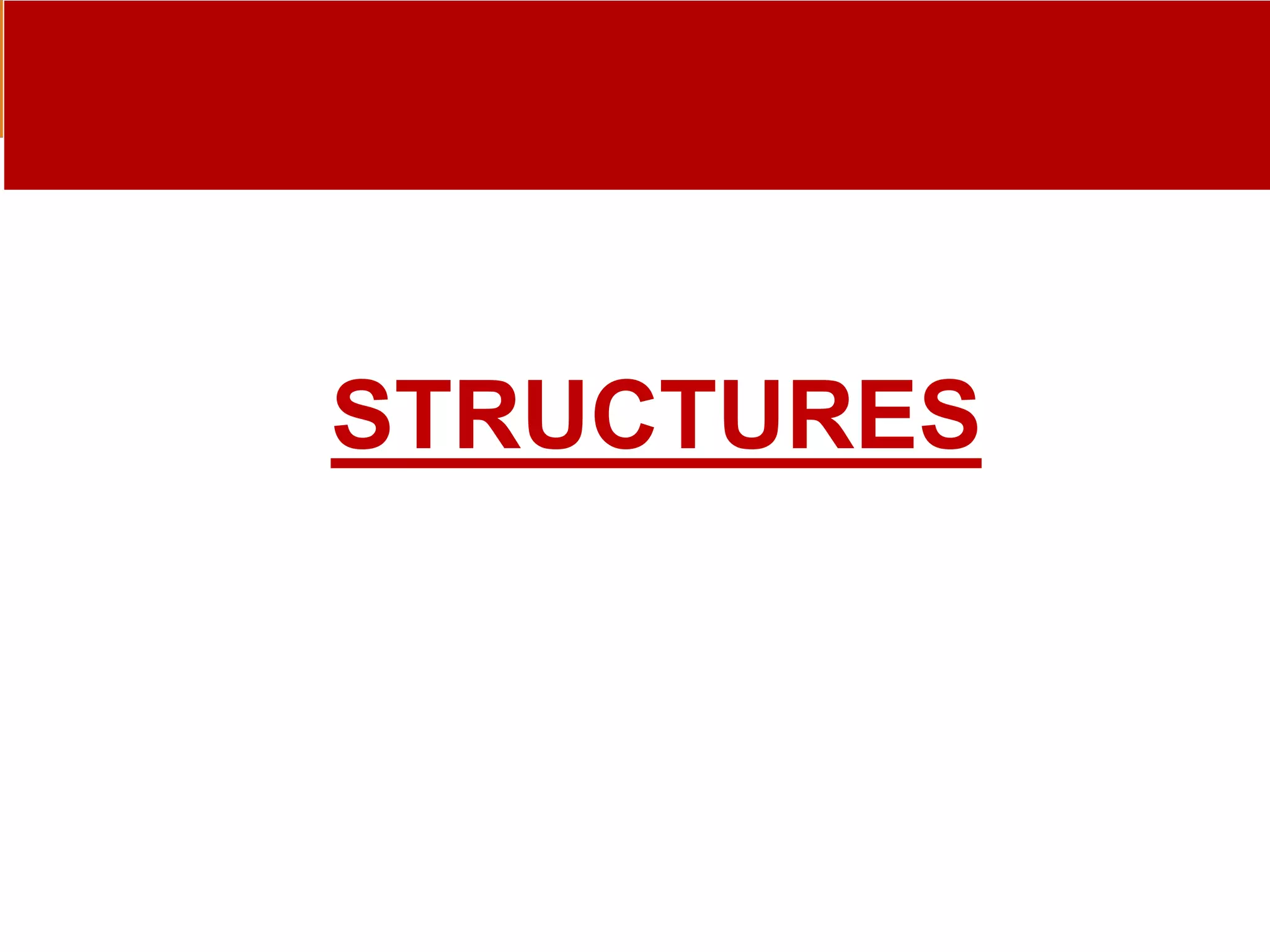 Structures | PPTX