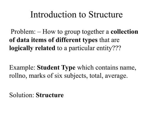 Structures | PPT