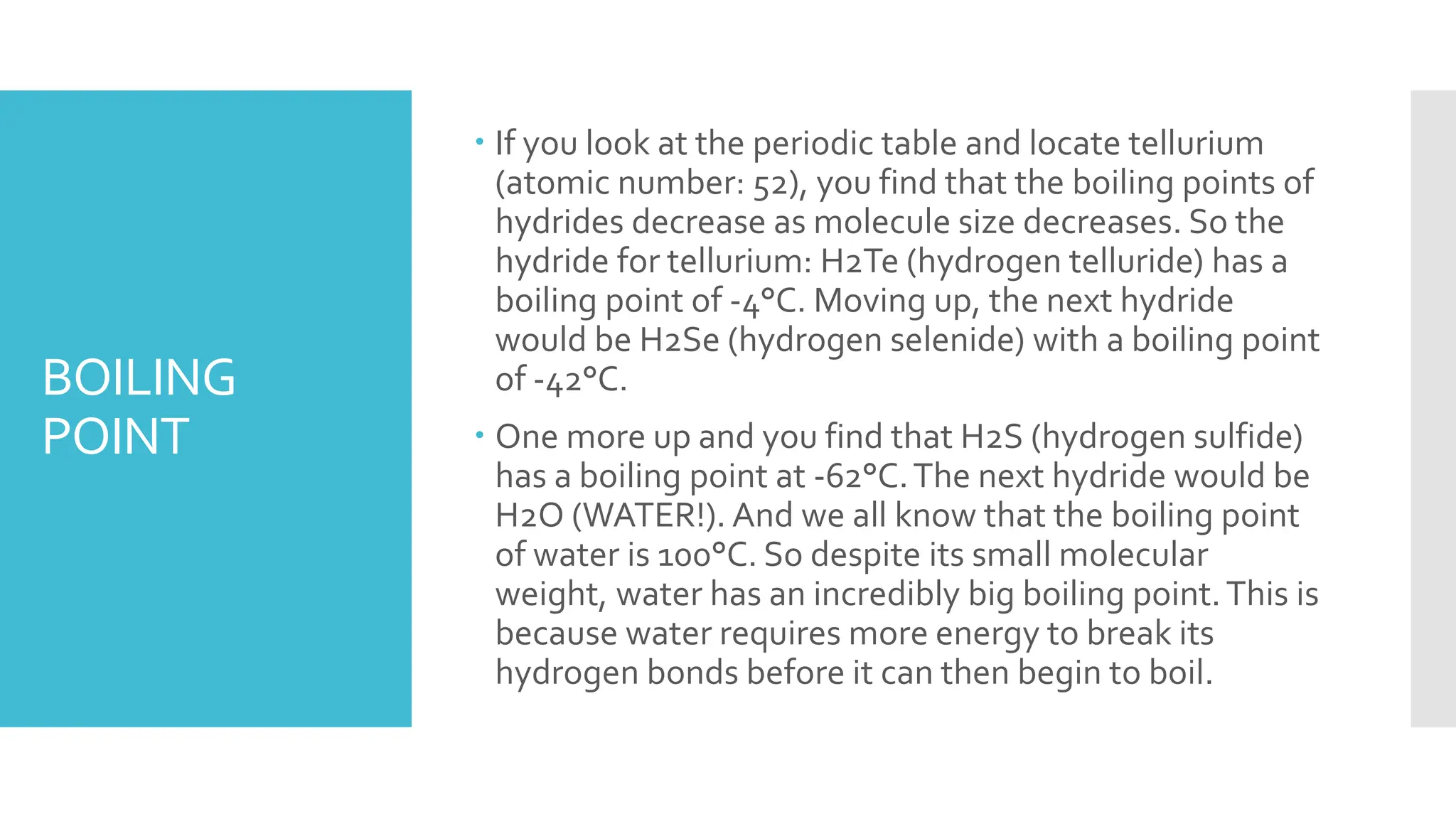 Structure and properties of water and chemical properties of water ...
