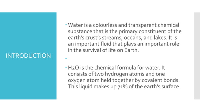 Structure and properties of water and chemical properties of water | PPT