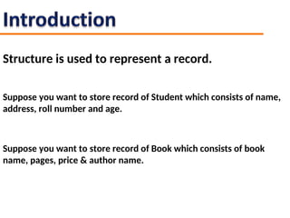 Structures-in-C programming with examples | PPT