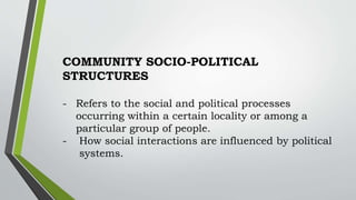structures of community CESC SHS HUMMSSS | PPTX