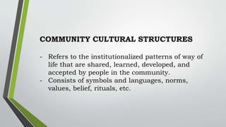 structures of community CESC SHS HUMMSSS | PPTX