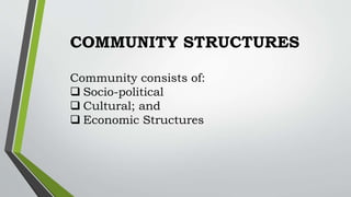 structures of community CESC SHS HUMMSSS | PPTX