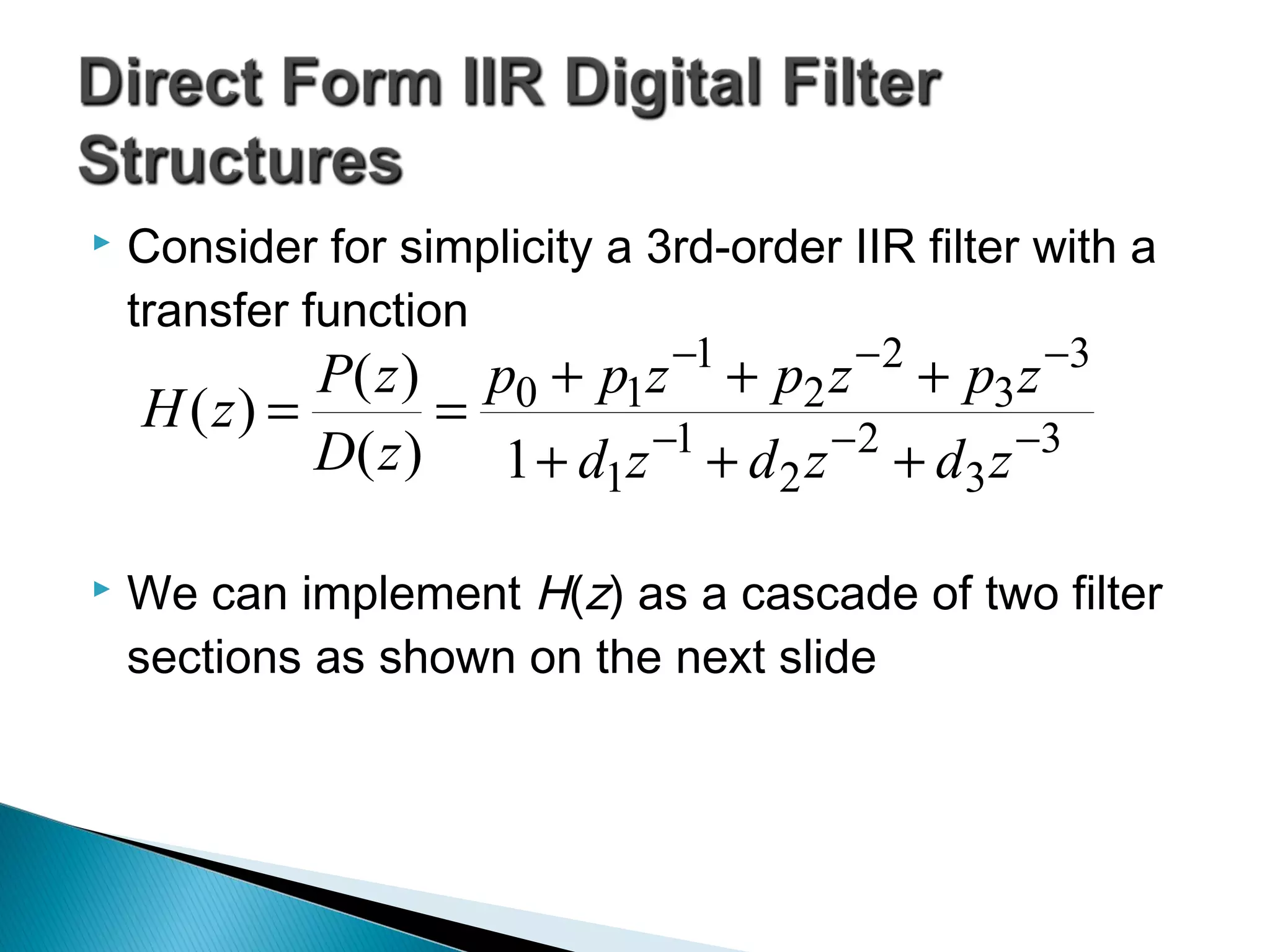 Structures for FIR systems | PPT