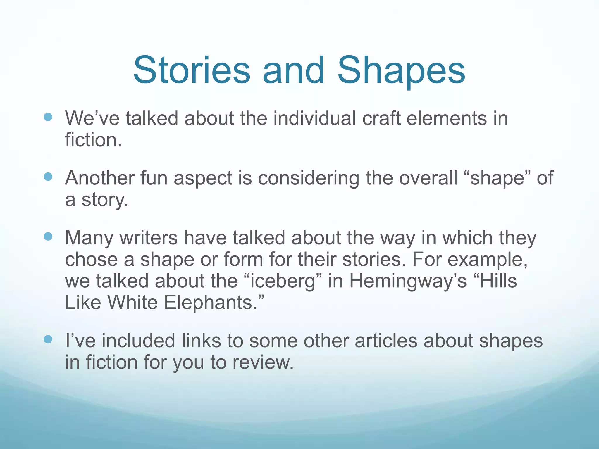 Shapes in Fiction | PPTX