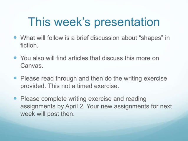 Shapes in Fiction | PPT