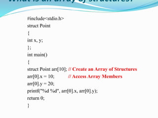 Structures in c | PPTX