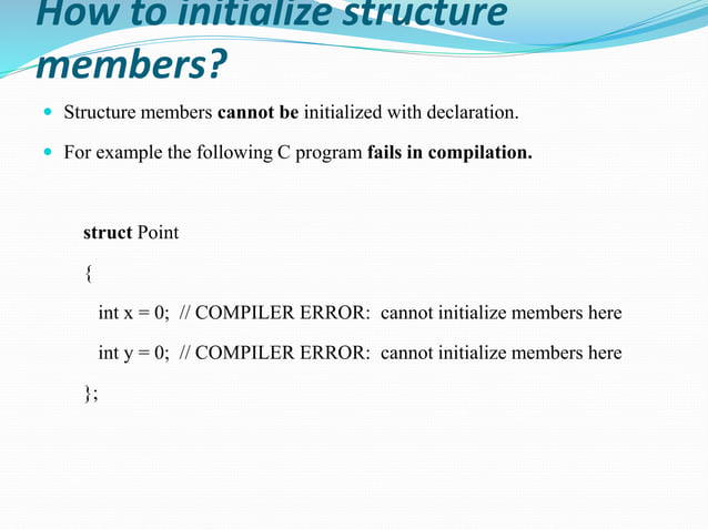 Structures in c | PPT