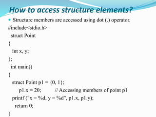 Structures in c | PPTX