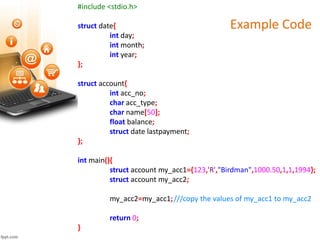 SPL 14 | Structures in C | PPT