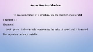 Definition, Declaration of Structures in C.pptx