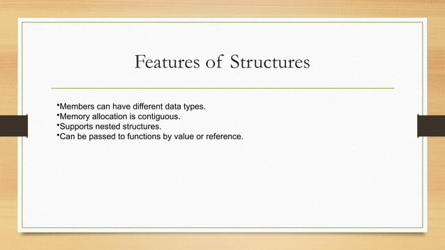 Structures in C PROGRAMMING USED FOR ENGINEERING | PPT