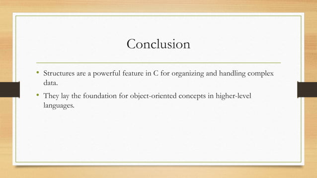 Structures in C PROGRAMMING USED FOR ENGINEERING | PPT